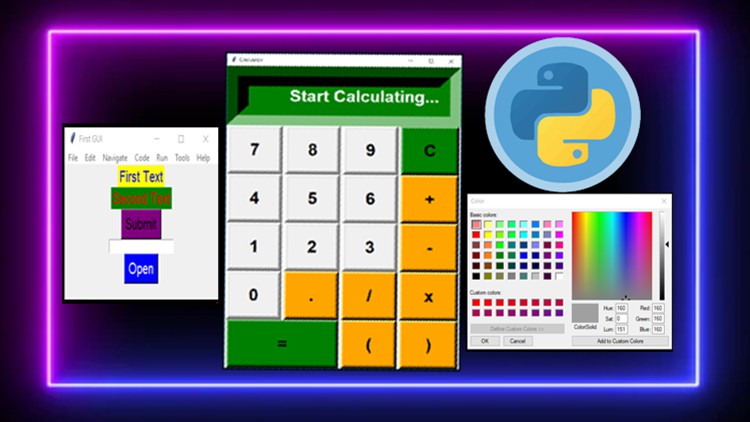 Python GUI Programming With TKinter | Build 10 GUI Projects Python GUI Programming With TKinter | Build 10 GUI Projects