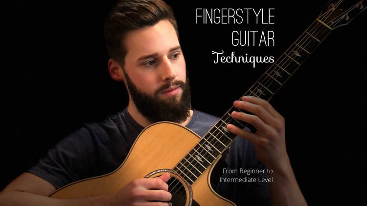 Fingerstyle Guitar Techniques: Beginner to Intermediate! – CourseVania