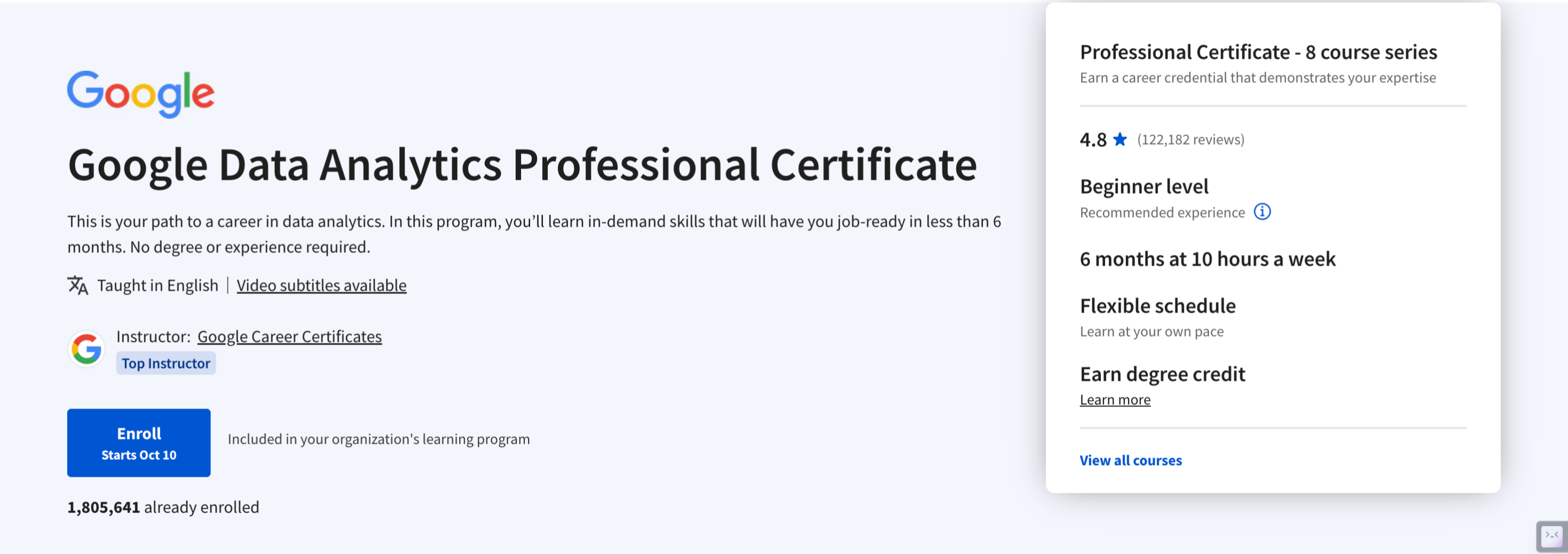 Google Data Analytics Professional Certificate – CourseVania