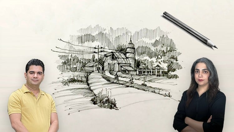Architectural Sketching for Beginners–Freehand Drawing – CourseVania